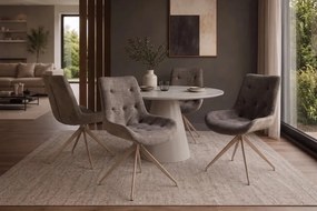 Designová židle Amiyah taupe / béžová