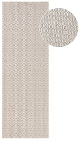 Šedý venkovní koberec NORTHRUGS Coin, 80 x 200 cm