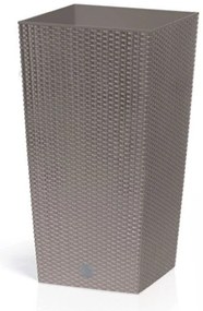 PROSPERPLAST Květináč -  RATO SQUARE Rozměr: 20x20 cm, Barva: antracit