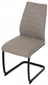 Jídelní židle hnědá látka černé kovové nohy DCL-438 BR2