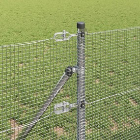 Zemní upevnění svařované drátěné ploty 100 x 0,5 m Stříbrná 3351662