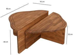 Konferenční stolek Altopiano Chestnut