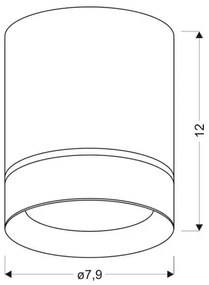 Bodové svítidlo TUBA 1xGU10/15W/230V bílá