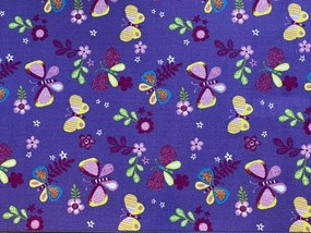 Vopi Dětský koberec Motýlek 5291 fialový 120 x 170 cm