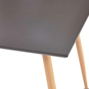 Jídelní stůl šedý a dubový 80,5 x 80,5 x 73 cm MDF 248311