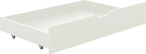 Rám postele se 2 zásuvkami bílý masivní borovice 90 x 200 cm 322155