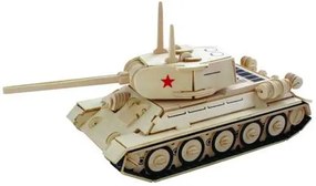 Woodcraft Dřevěné 3D puzzle tank T-34 P