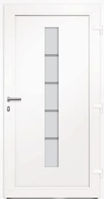 Vchodové dveře hliník a PVC antracitové 100 x 200 cm 3056812