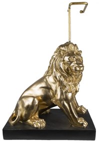 Stojan na toaletní papír se zlatým lvem Lion Gold – 40x23x58 cm