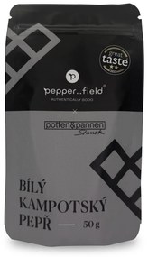 Pepperfield Kampotský pepř bílý, 50g DOY-BILY-50