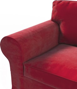 Potah na křeslo IKEA Ektorp barva červená látka lesklé, sametová