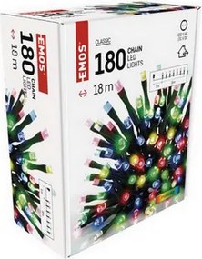 Vánoční osvětlení EMOS D4AM04 ZY0814T 180LED řetěz 18m multicolor s časovačem