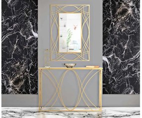 Designová konzole Parsons 120 cm zlatá