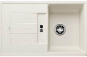Blanco Zia 45 S, silgranitový dřez 780x500x190 mm, 1-komorový, bílá soft, BLA-527200