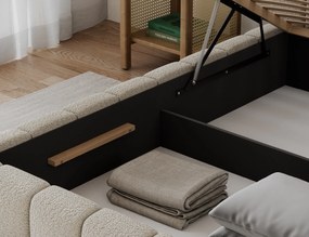 Postel Lamica 160x200 + Dřevěný rám/Standardní zdvih/kontejner