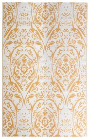 vidaXL Venkovní koberec oranžový a bílý 190 x 290 cm PP