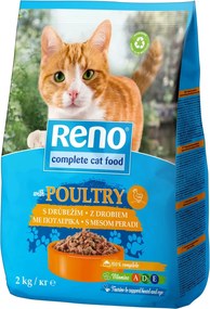 Reno Granule pro kočky s drůbežím, 2 kg