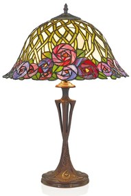 Stolní lampa Melika ve stylu Tiffany