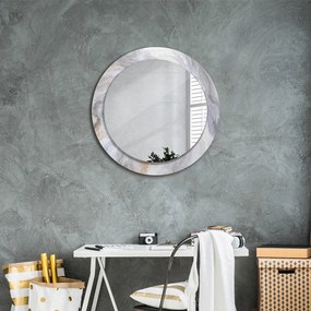 Kulaté zrcadlo tištěný rám Abstraktní mramor fi 70 cm