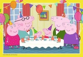 Ravensburger - Puzzle - Prasátko Peppa na oslavě / 2x12 dílků / od 3 l