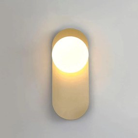Toolight Toolight, nástěnné svítidlo 30x12cm, 1xG9, APP1587-1W, zlatá-bílá, OSW-04123