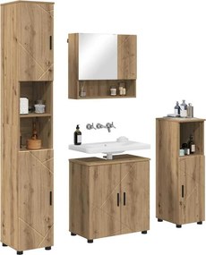 Sada koupelnového nábytku 4 ks Artisanový dub 61 x 35 x 64 cm 3392972