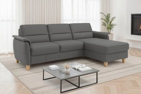 XXXLutz ROHOVÁ SEDAČKA, textil, kůže, mokka Sit & More - Sedací soupravy - 00014403323P