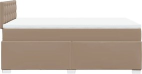 Box spring postel s matrací cappuccino 120x190 cm umělá kůže 3286115