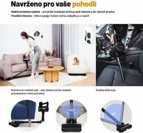 Lauben Stick Vacuum 2in1 Pet Plus 400BC černá / tyčový a ruční vysavač