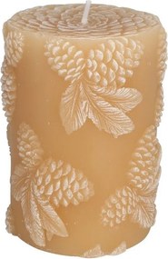 Podzimní svíčka Pinecone ve světle hnědé barvě 9 cm