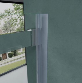 design sprchové posuvné dveře TERAMO 4 - CHROM 100-150cm Velikost: 110
