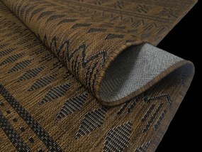 BE Koberec Eqos 0002 BROWN - hnědý obdélníkový Rozměr: 40x60 cm