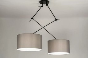 Závěsné designové svítidlo nad stůl Snap Light Duo Grey and Black