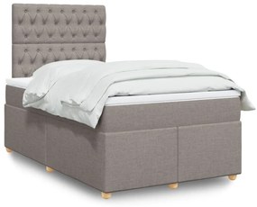 Box spring postel s matrací taupe 120x200 cm textil 3293558