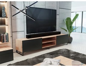 TV stolek Manire 200, Barva: dub artisan / čierna
