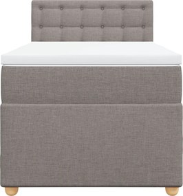 Box spring postel s matrací taupe 90x200 cm textil 3288881