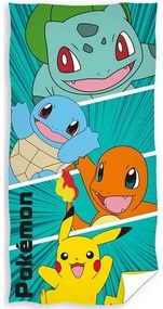 Carbotex Dětská osuška Pokémon První Generace, 70 x 140 cm