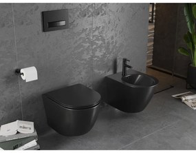 Mexen LENA, závěsný bidet, 48 x 37 cm, černá matná, 35224885