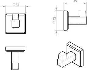 Sapho, COLORADO háček, chrom