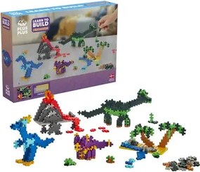 PLUS-PLUS Stavebnice Nauč se stavět Dinosauři / 600 dílků / 2 základní