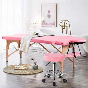 Barová židle Yaheetech – růžová, umělá kůže (267477096388)