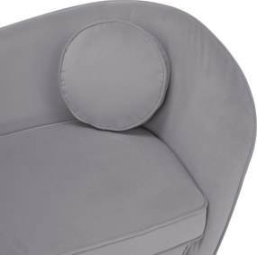 Designový 2-sed, šedá Velvet látka/gold chrom zlatá, EZIO TYP 2