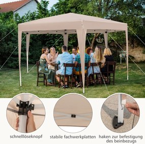 Costway Šestihranný vyskakovací stan s baldachýnem se staženými nohami a taškou