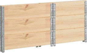 Vyvýšené záhony 3 ks 60 x 80 cm masivní borové dřevo 3055161