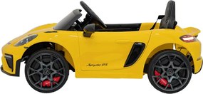 Elektrické autíčko Porsche Spyder RS ​​718 MP4 žluté