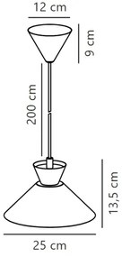 Nordlux - Lustr na lanku DIAL 1xE27/40W/230V černá