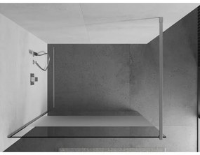 Mexen Kioto sprchová zástěna 110x200 cm 8 mm, chromový profil, čiré sklo-námraza, 800-110-101-01-35