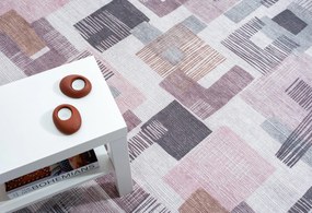 My Flair, Kusový koberec Blair CA30018 cream – na ven i na doma, 160x230, růžová, chodba / předsíň