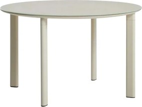 Kulatý zahradní jídelní stůl se skleněnou deskou ø 120 cm Erice – Kave Home