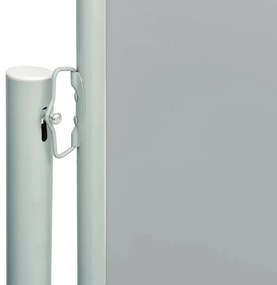 Zatahovací boční markýza 200x600 cm šedá,  317974